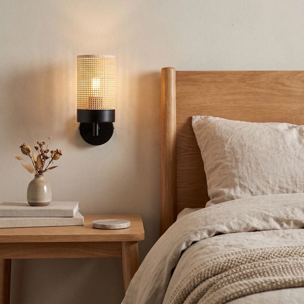 Toolight Rea, nástěnné svítidlo APP1903-1W, 60W, IP20, černá, OSW-63002