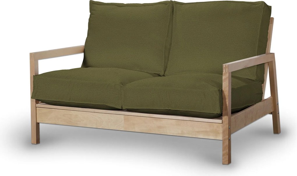 Potah na pohovku IKEA  Lillberg 2-místná nerozkládací barva zelená látka pletený vzor