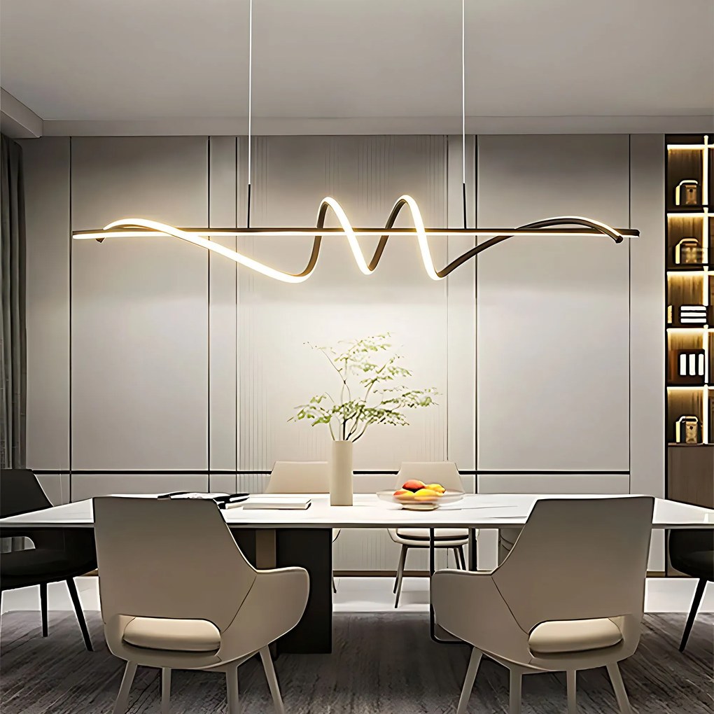Toolight Závěsné LED osvětlení Modern D24 LHJ023-CP 120 cm černé