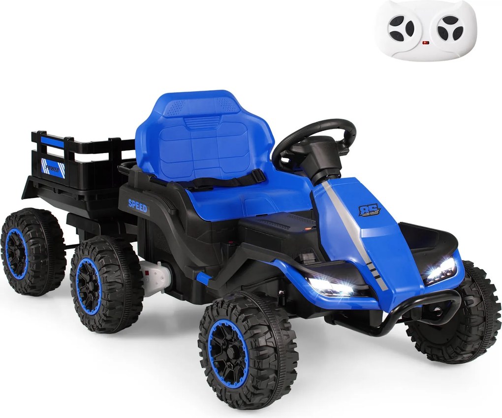 Costway 24 Elektrický traktor V Elektrický traktor pro děti ve věku 3 a starší
