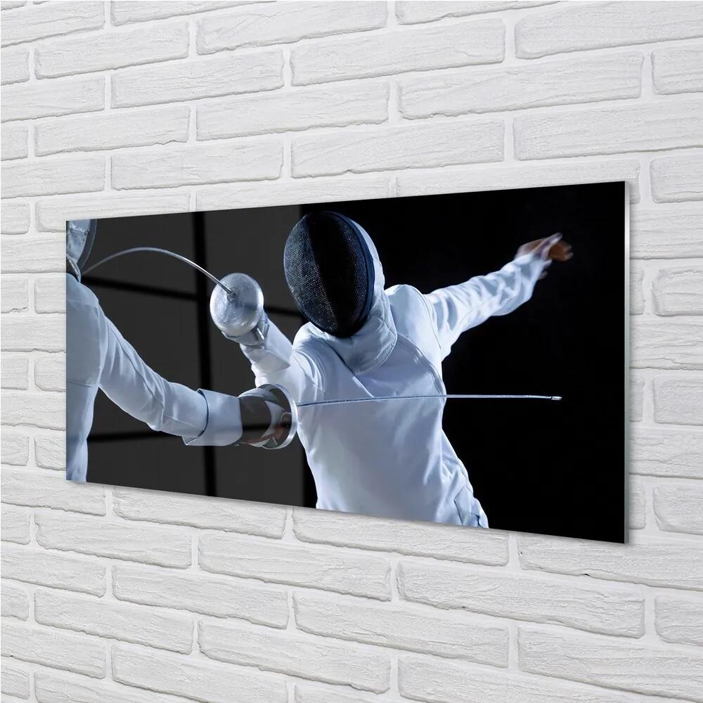 Obraz na skle Lidé v bílých šatech 120x60 cm