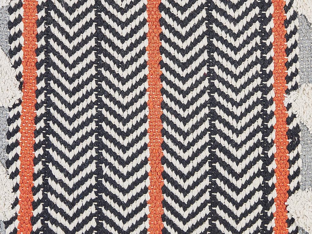 Bavlněný polštář se střapci 45 x 45 cm vícebarevný BOUVARDIA Beliani