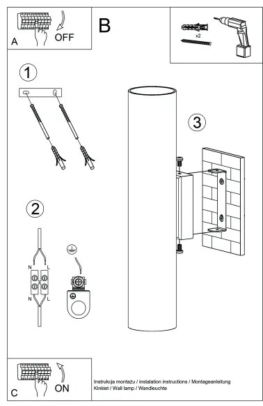 Sollux SL.1488 - Nástěnné svítidlo LAGOS 2xGU10/10W/230V zelená