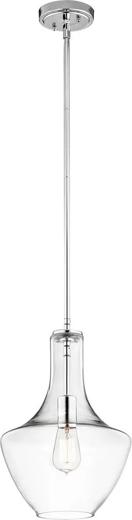 Světlo nad stůl Elstead EVERLY S chrom 1xE27 60W 27 cm