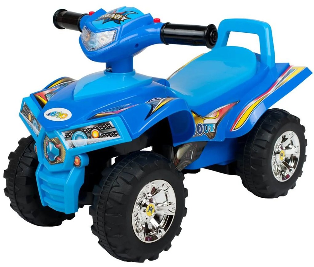 Dětské odrážedlo se zvukem Čtyřkolka Bayo blue