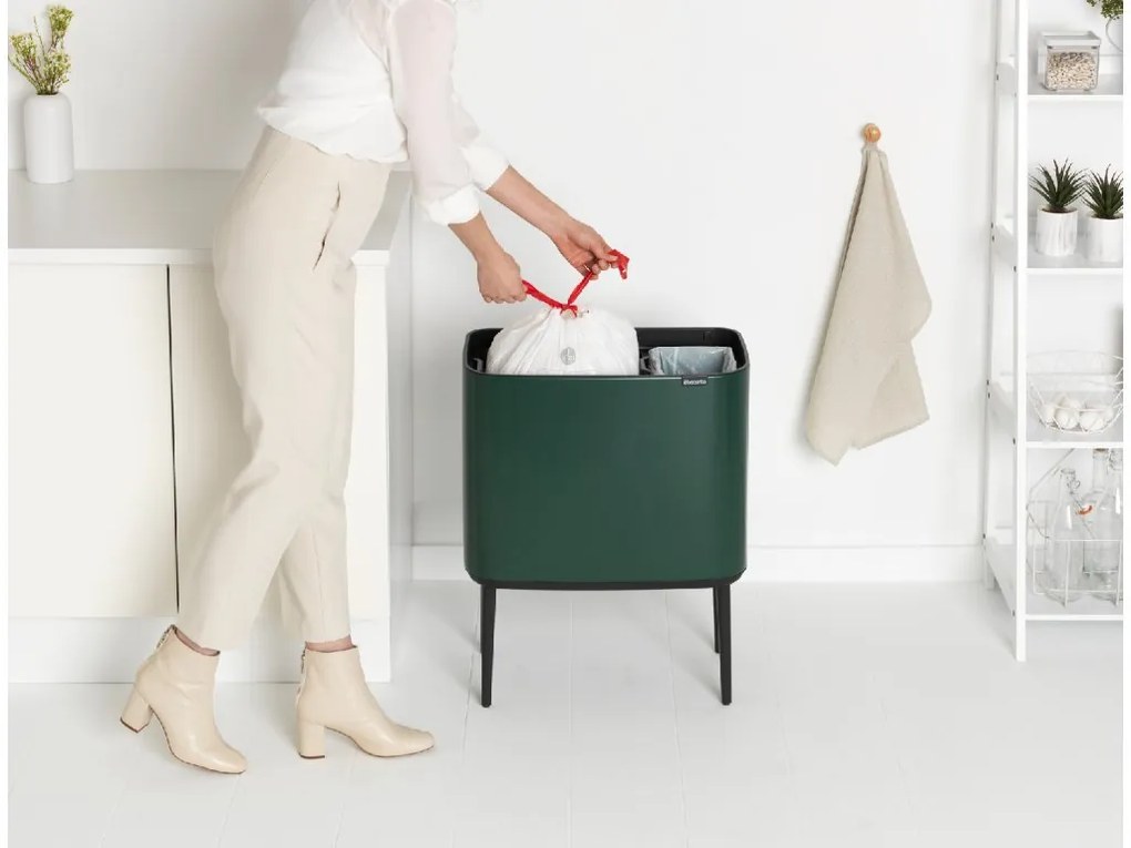 Brabantia BO Touch Bin 11+23L zelená