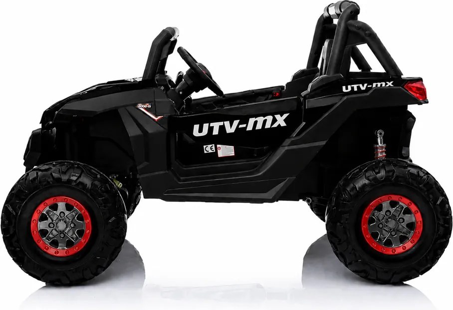 LEAN CARS Akumulátorové auto Jeep XMX603 4x4 s MP4 panelem, černé