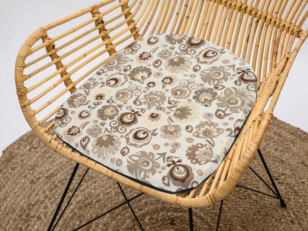 Podsedák na židli Standard Blooms béžový