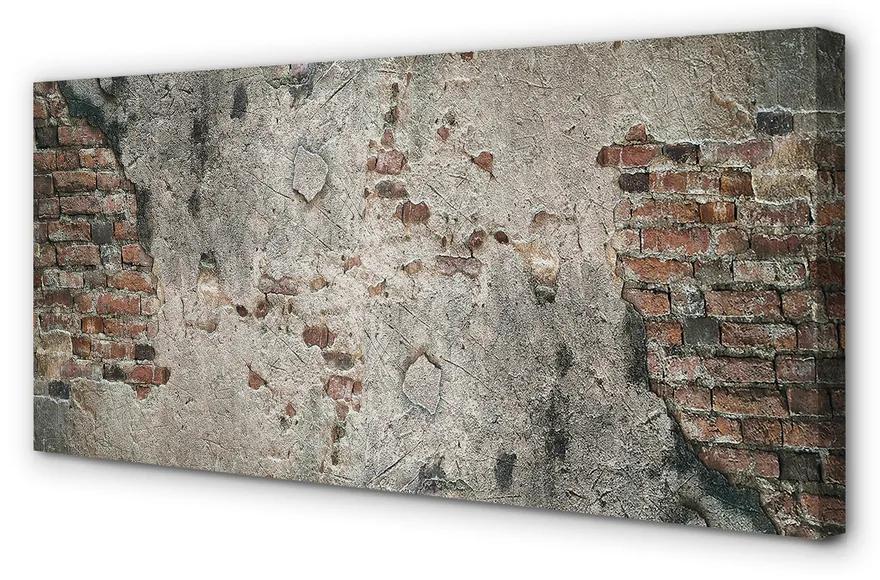 Obrazy na plátně Kamenná cihlová zeď 120x60 cm