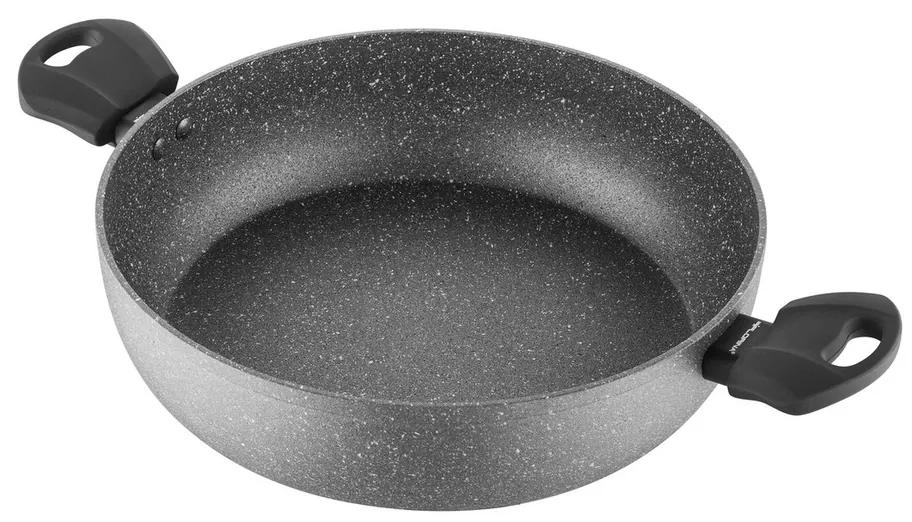 Florina Hrnec nízký s poklicí Lava Stone MG, 28 cm, 3,8 l, šedá