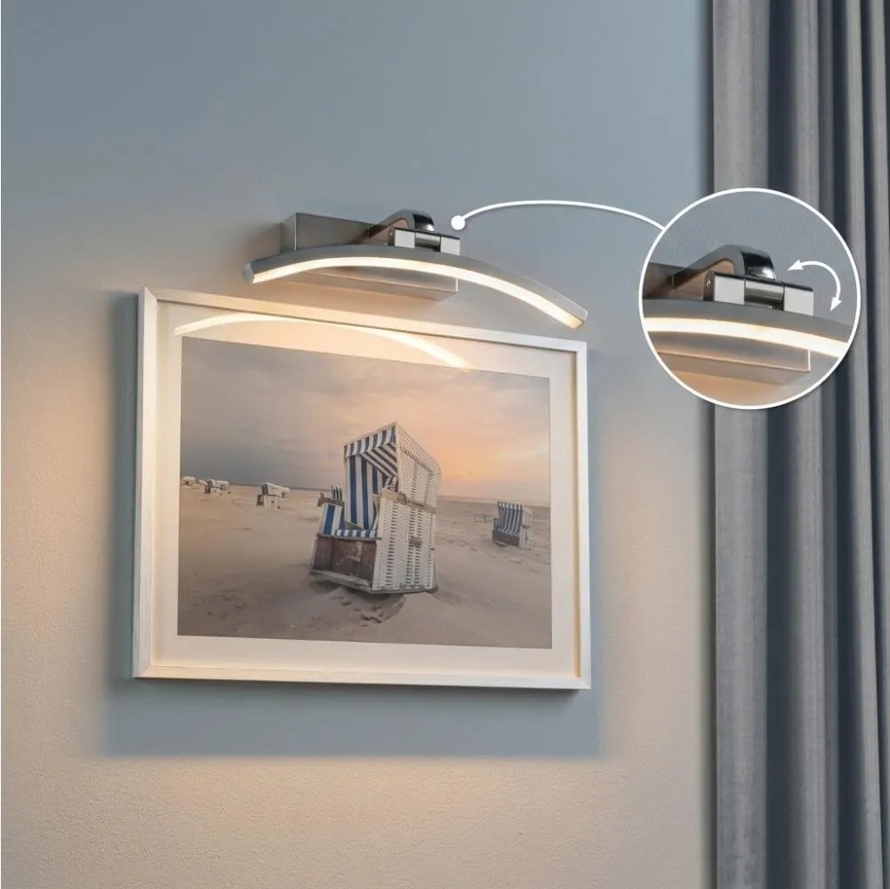 Paulmann 95556 - LED/6W Obrazové svítidlo BENTO 230V 30 cm matný chrom