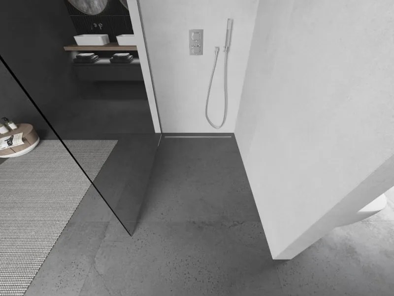 Mexen Kioto sprchová stěna Walk-in 135 x 200 cm, průhledná 8 mm, chrom - 800-135-101-01-00