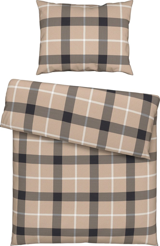 XXXLutz POVLEČENÍ, flanel, antracitová, přírodní barvy, 140/200 cm Esposa - Povlečení - 005397033202