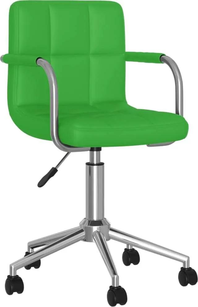 vidaXL Otočná jídelní židle umělá kůže [3088186] Barva: Bílá