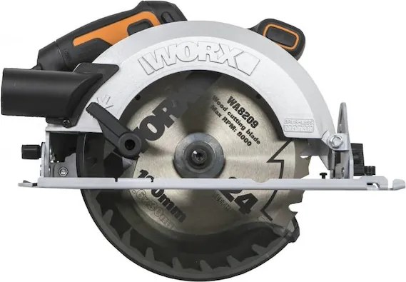 Výrobce: Worx WORX 45905209 WX520.9 - Aku okružní pila 20V, 190mm - bez akumulátoru - Powershare