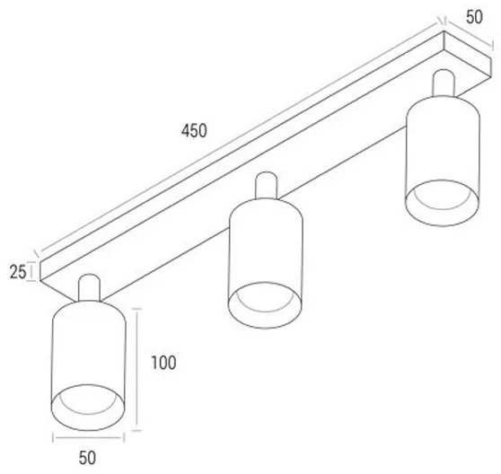 Bodové svítidlo ANGIE 3xGU10/30W/230V