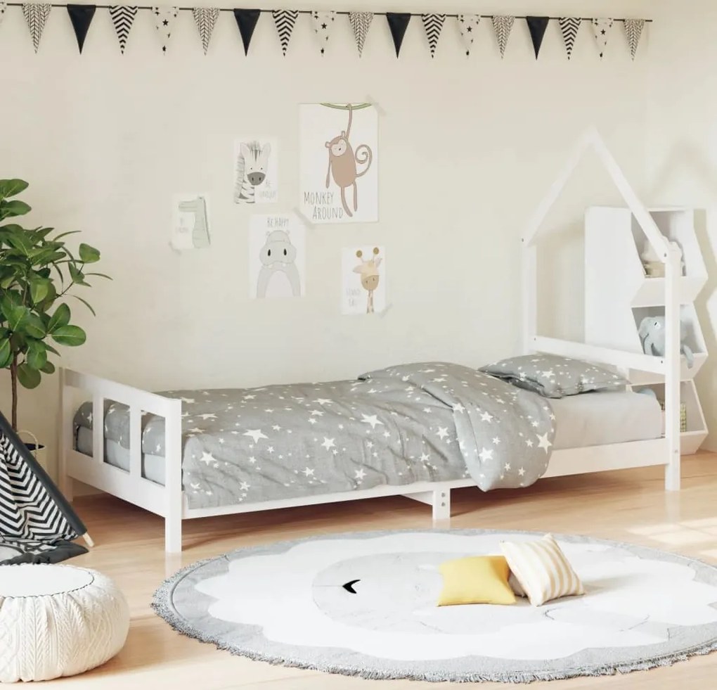 vidaXL Dětská postel 90 x 190 cm masivní borové dřevo [834563] Barva: Přírodní