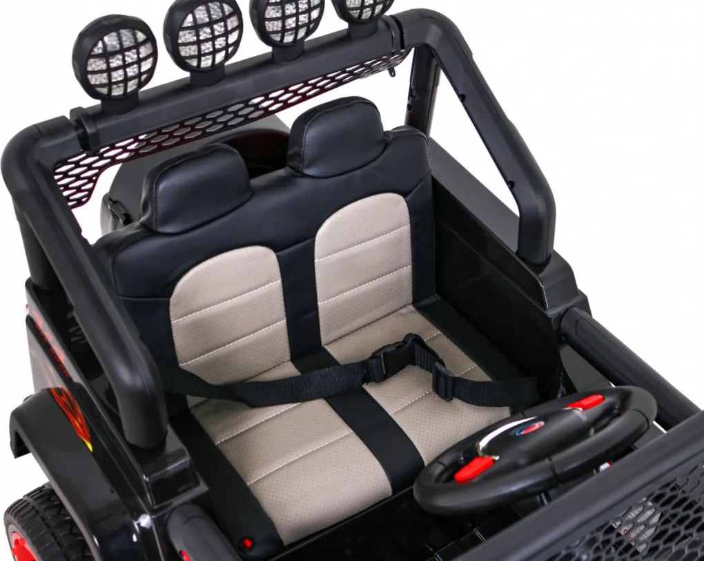 Ramiz Terénní autíčko Raptor Drifter plameny + ovladač + pohon 4x4 + úložný prostor + pozvolný rozjezd + MP3 LED