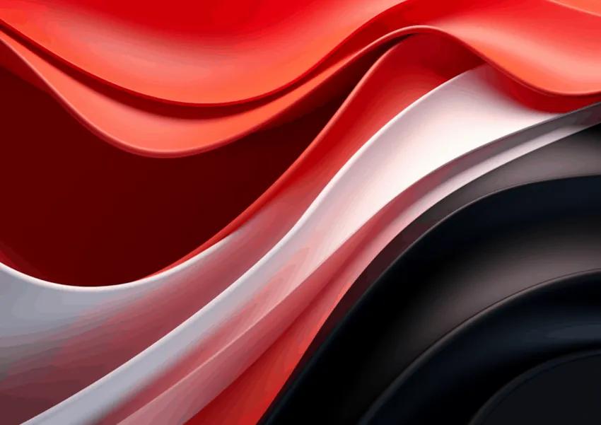 Červeno-černá abstrakce 2