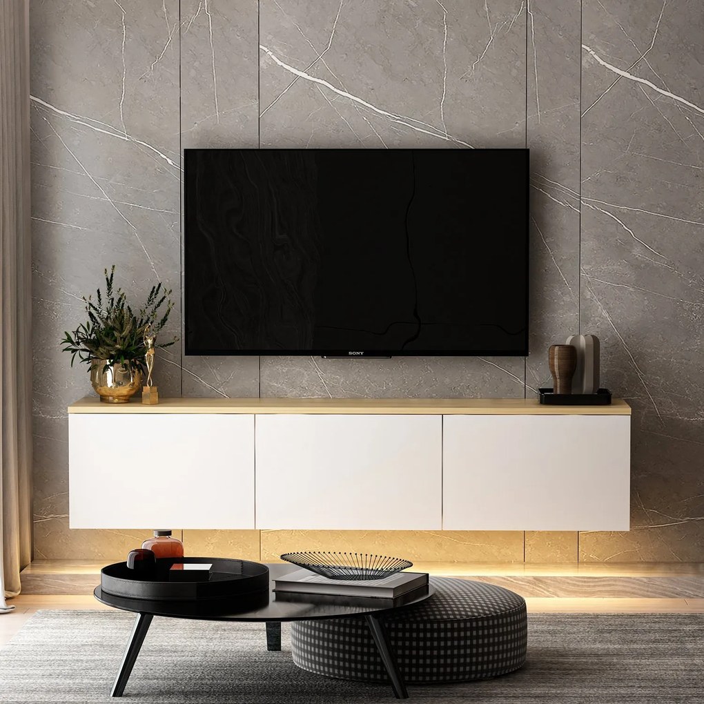Kalune design TV stolek NEON bílý