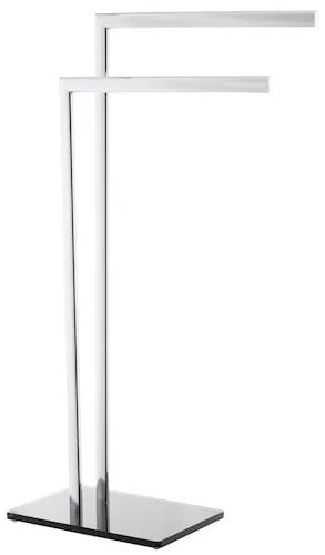 Držák ručníků Optima Glass chrom/černá GLASDRZRUC