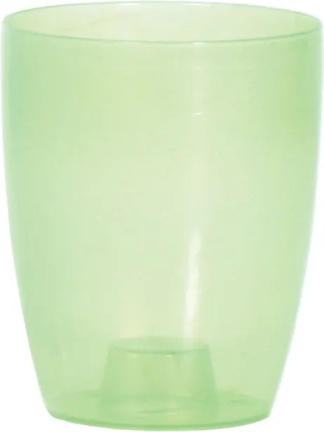 PRO Květináč COUBI ORCHID vysoký zelený transp. mat. 16cm