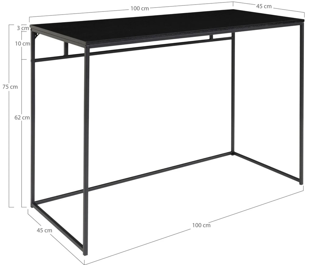 Nordic Experience Černý psací stůl Energy