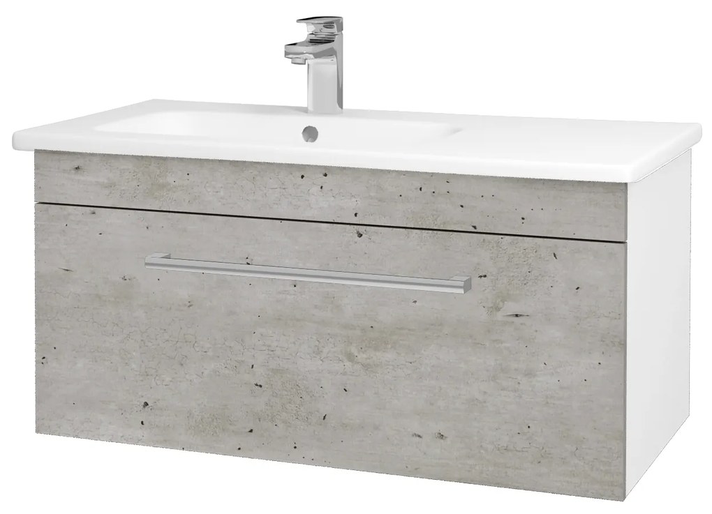 Dřevojas Koupelnová skříň ASTON SZZ 90 Varianta: N07 Stone / Úchytka T05 / N07 Stone