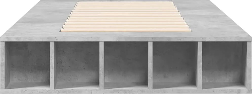 Rám postele betonově šedý 90 x 200 cm kompozitní dřevo 3280520