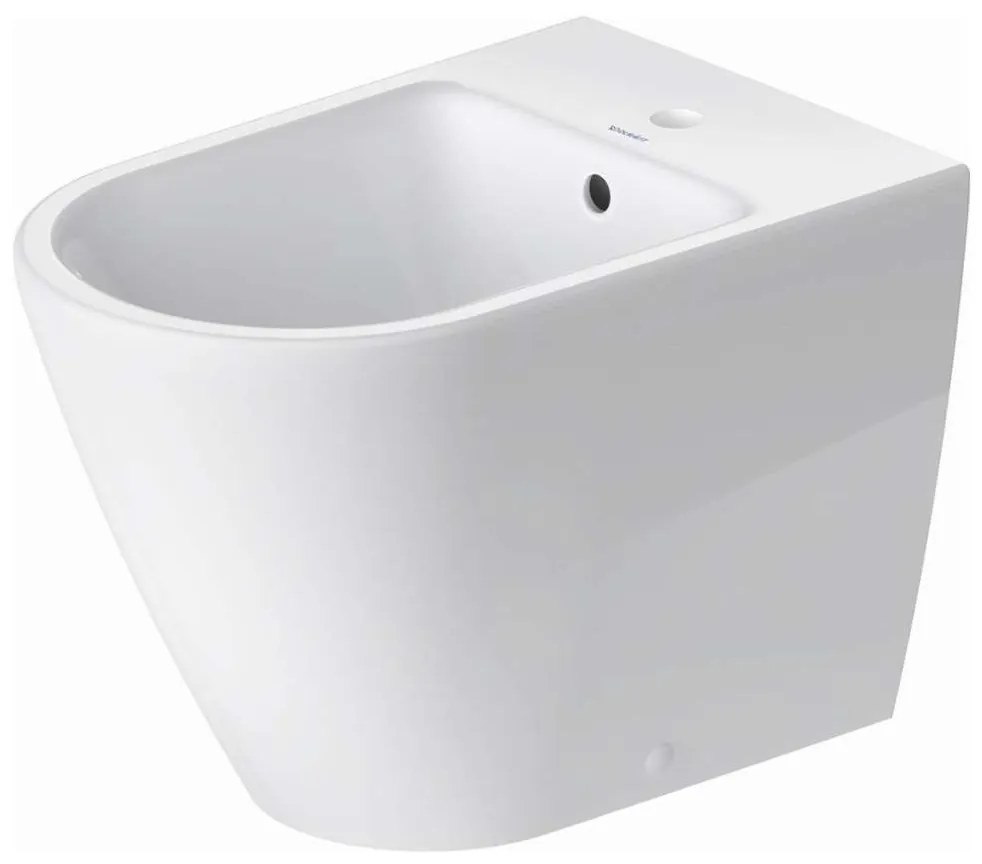 Duravit D-Neo - Stojící bidet, s přepadem, otvor pro baterii, bílá 2295100000