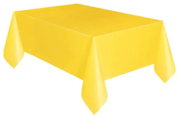 Plastový party ubrus žlutý 137 x 274 cm