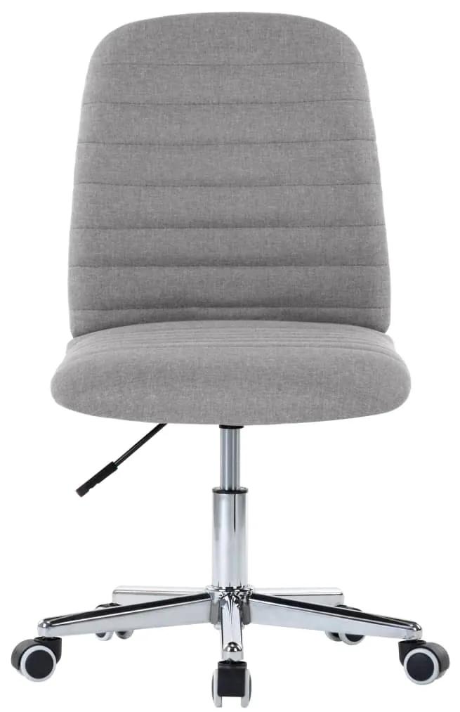 vidaXL Jídelní židle 6 ks světle šedé textil