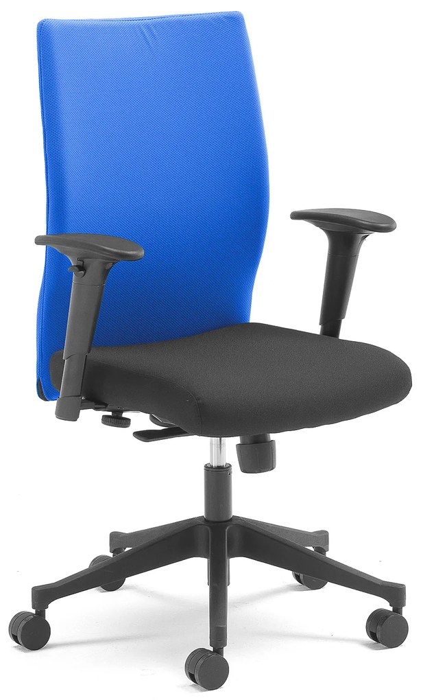 AJ Produkty Kancelářská židle MILTON, s područkami, modrá