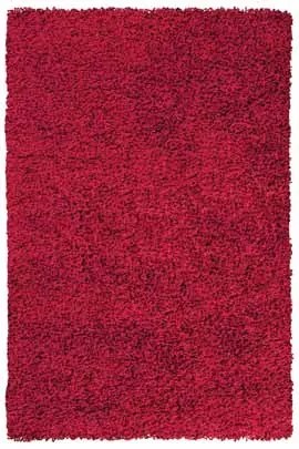 B-Line Červený kusový koberec Life shaggy 60x110 cm