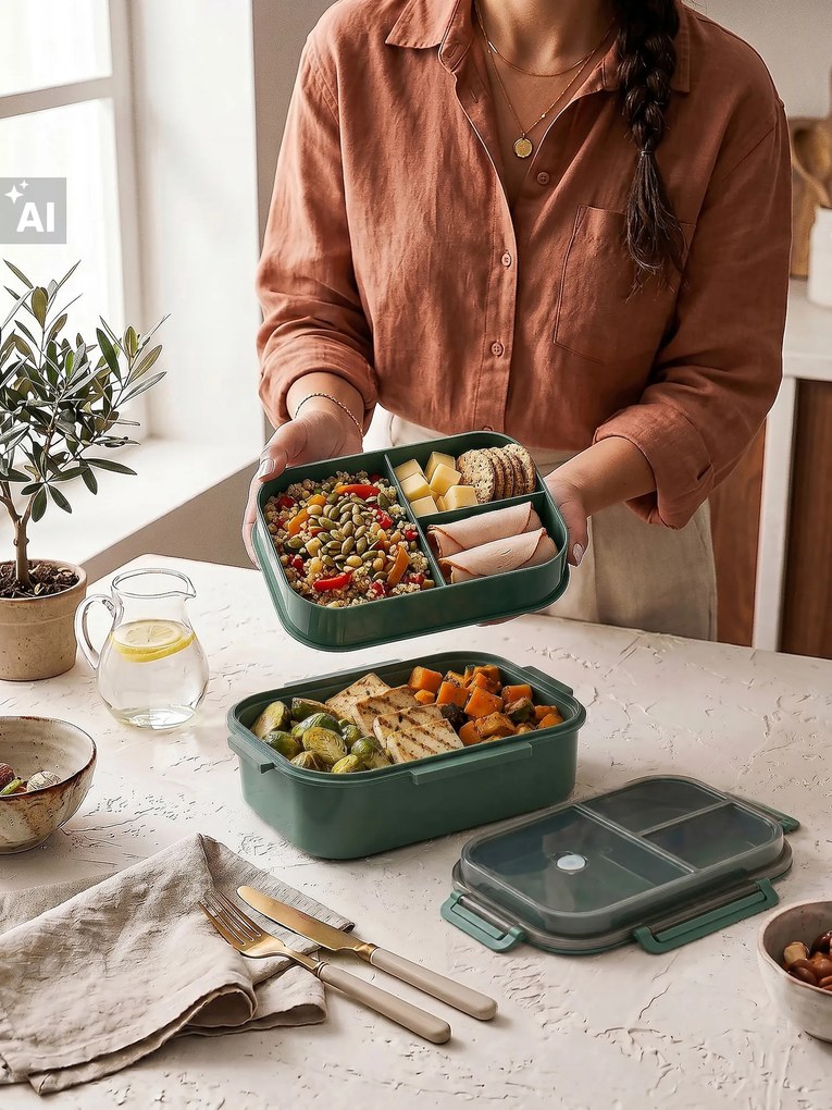 Sinsay - Lunch box s přihrádkami - zelená