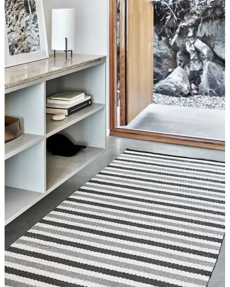 Šedo-béžový vnitřní a venkovní běhoun 85x200 cm Teo Warm Grey – Pappelina