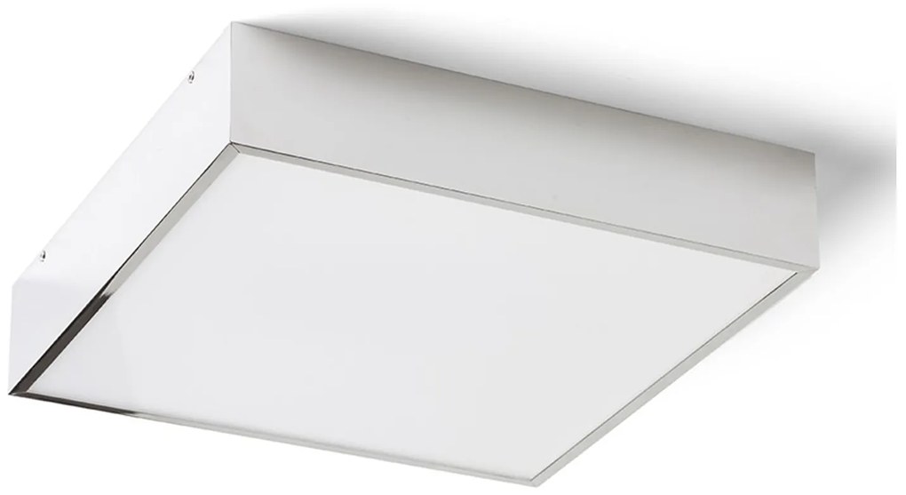 Rendl R13697 stropní LED svítidlo MERANO 30, chrom/matný akryl, 16W, 3000K, IP44, 30cm