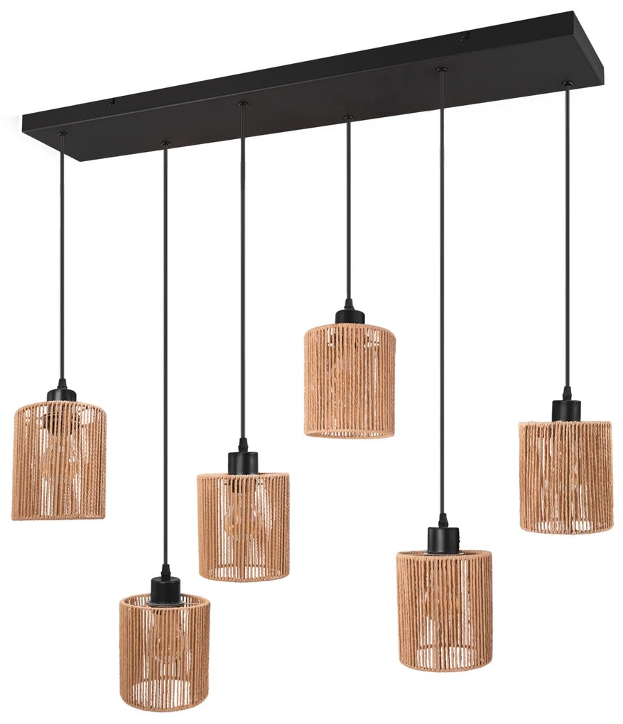 Toolight Závěsné osvětlení  BOHO B10 APP1822-6CP černé