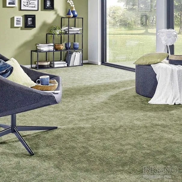 Breno Metrážový koberec CAPRIOLO 26, šíře 300 cm, Zelená