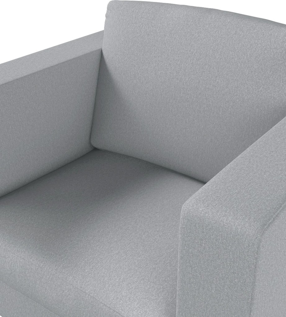 Potah na křesko IKEA Karlanda, krátký barva šedá látka pletený vzor