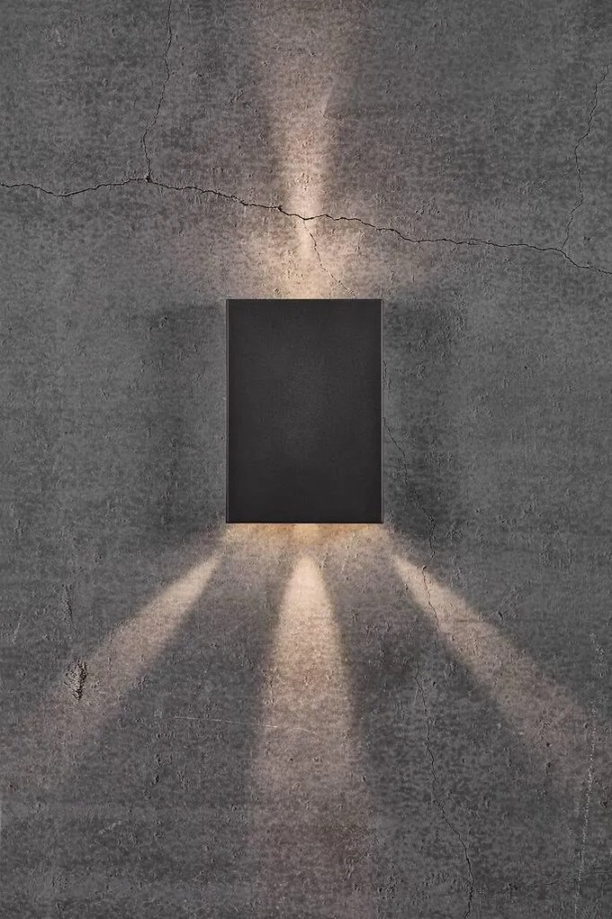 NOR 2019051003 Venkovní nástěnné svítidlo Fold 15 2x3,5W LED černá čirá - NORDLUX