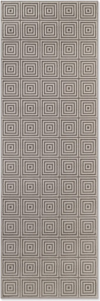 ELLE Decoration, Běhoun Perles 106185 White Grey z kolekce Elle, 80x240, šedá, ložnice