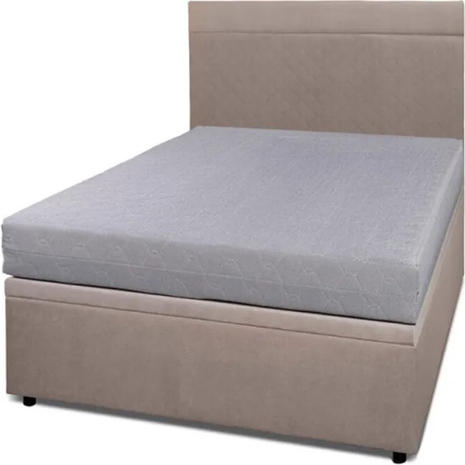 Postel Fro Pik 120x200 s roštem, úložným prostorem Mono 233, béž