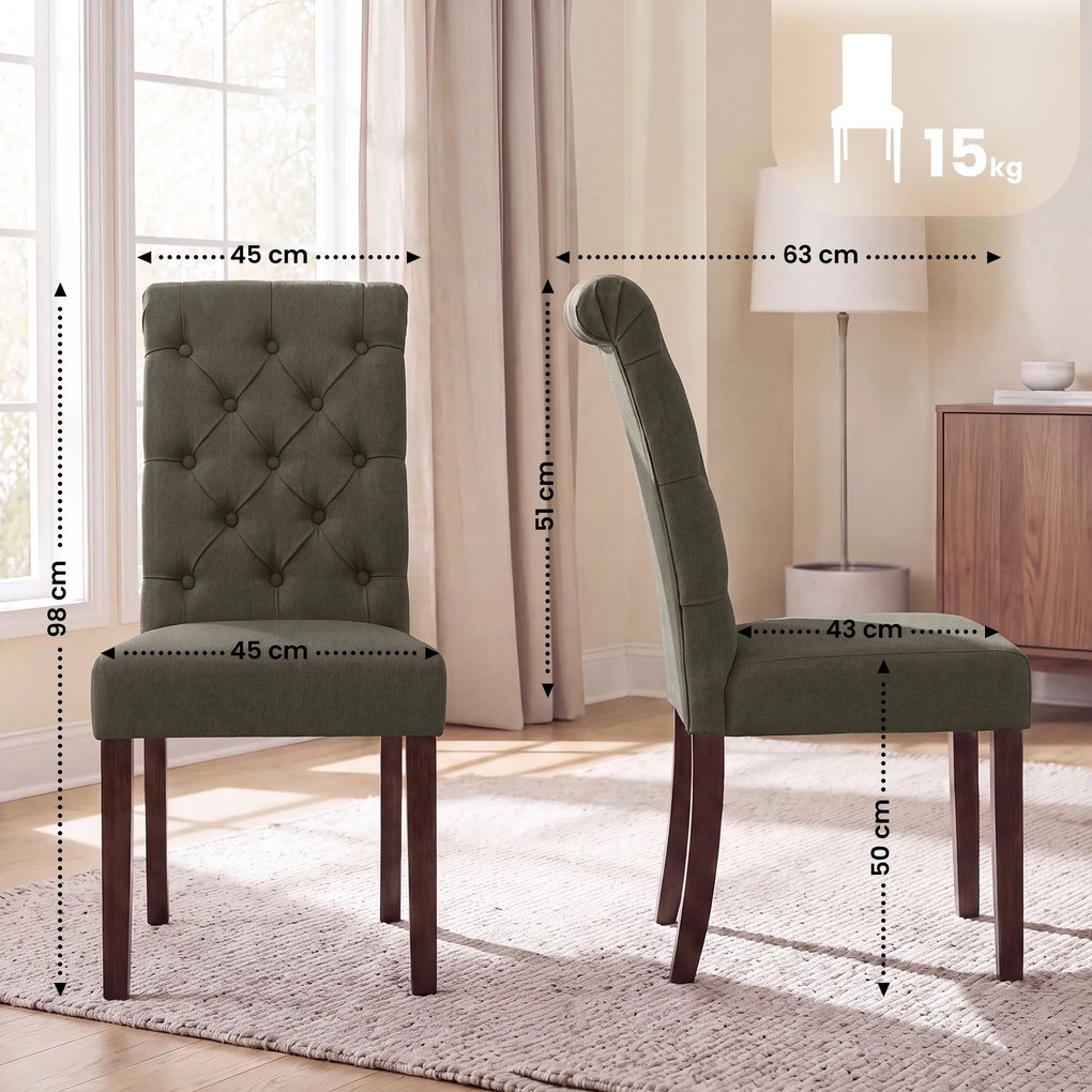 Jídelní židle Lisburn látka – taupe