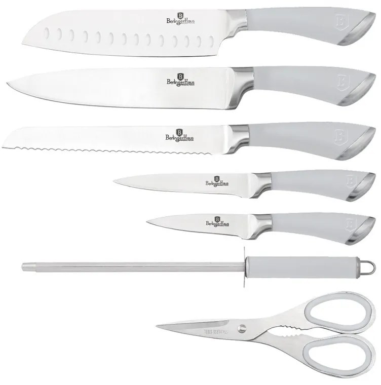 BERLINGERHAUS Sada nožů ve stojanu nerez 8 ks Aspen Collection BH-2800