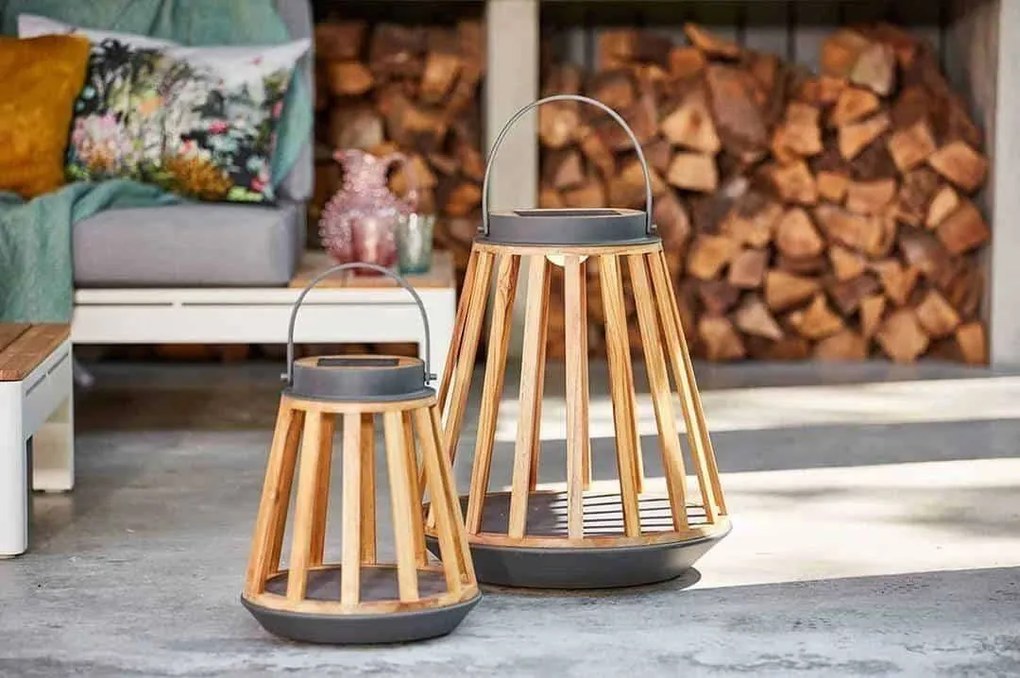 Solární lampa Mrs. Solar  Kate teak antracit M