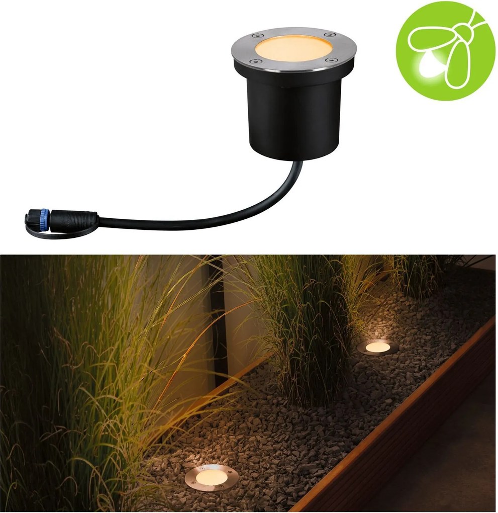P 94716 Plug & Shine LED zemní svítidlo Floor samostatné svítidlo neláká hmyz IP67 2200K 4,5W antracit - PAULMANN