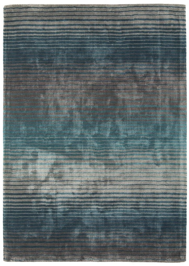 Masiv24 - HOLBORN pásikovaná koberec 120x170cm - tyrkysová
