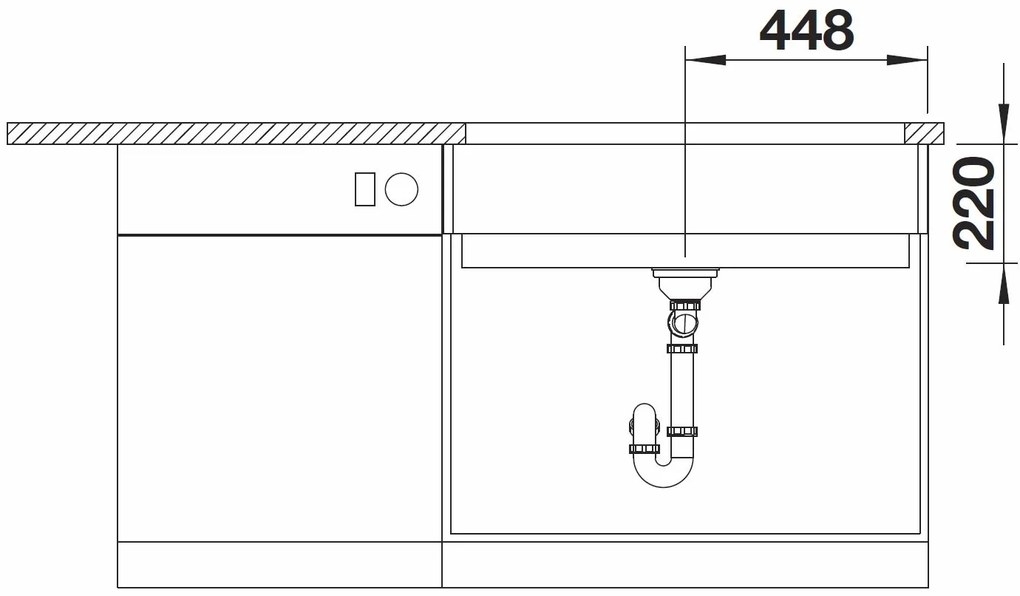 BLANCO GmbH + Co KG Blanco VINTERA XL 9-UF silgranit tartufo bez excentru