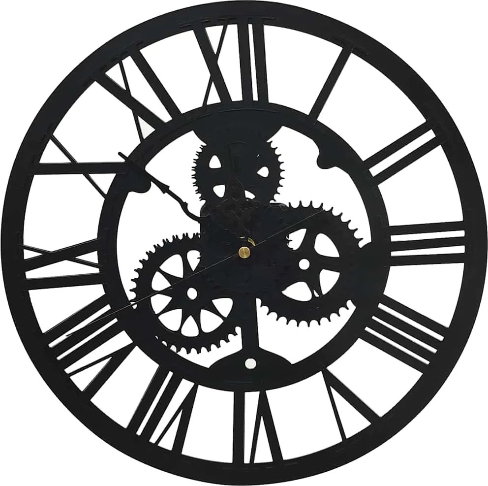Nástěnné hodiny černé 30 cm akrylové 325168